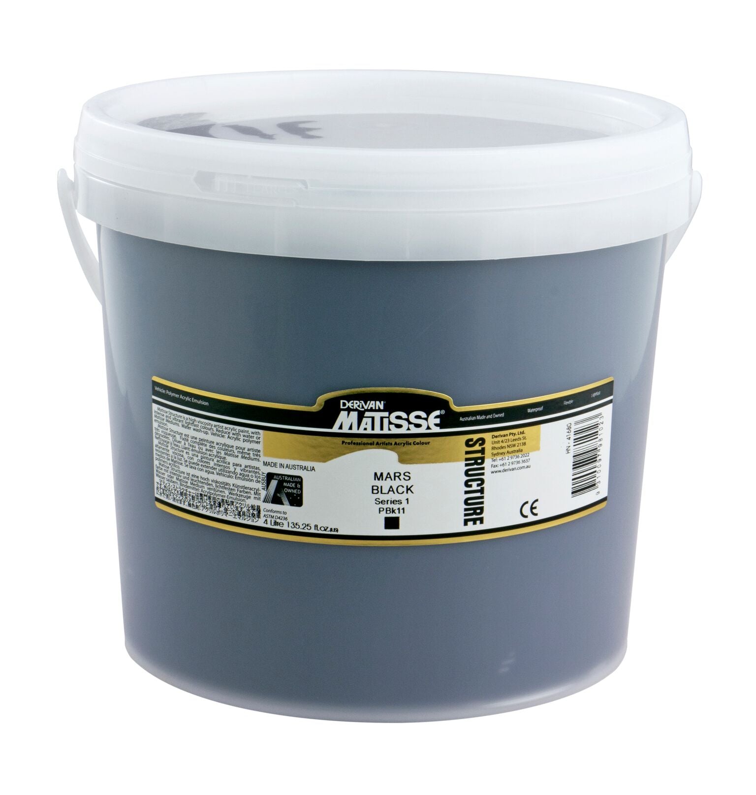 Matisse Structure 4 Litre Series 1 Mars Black – Bayswater Art Supplies